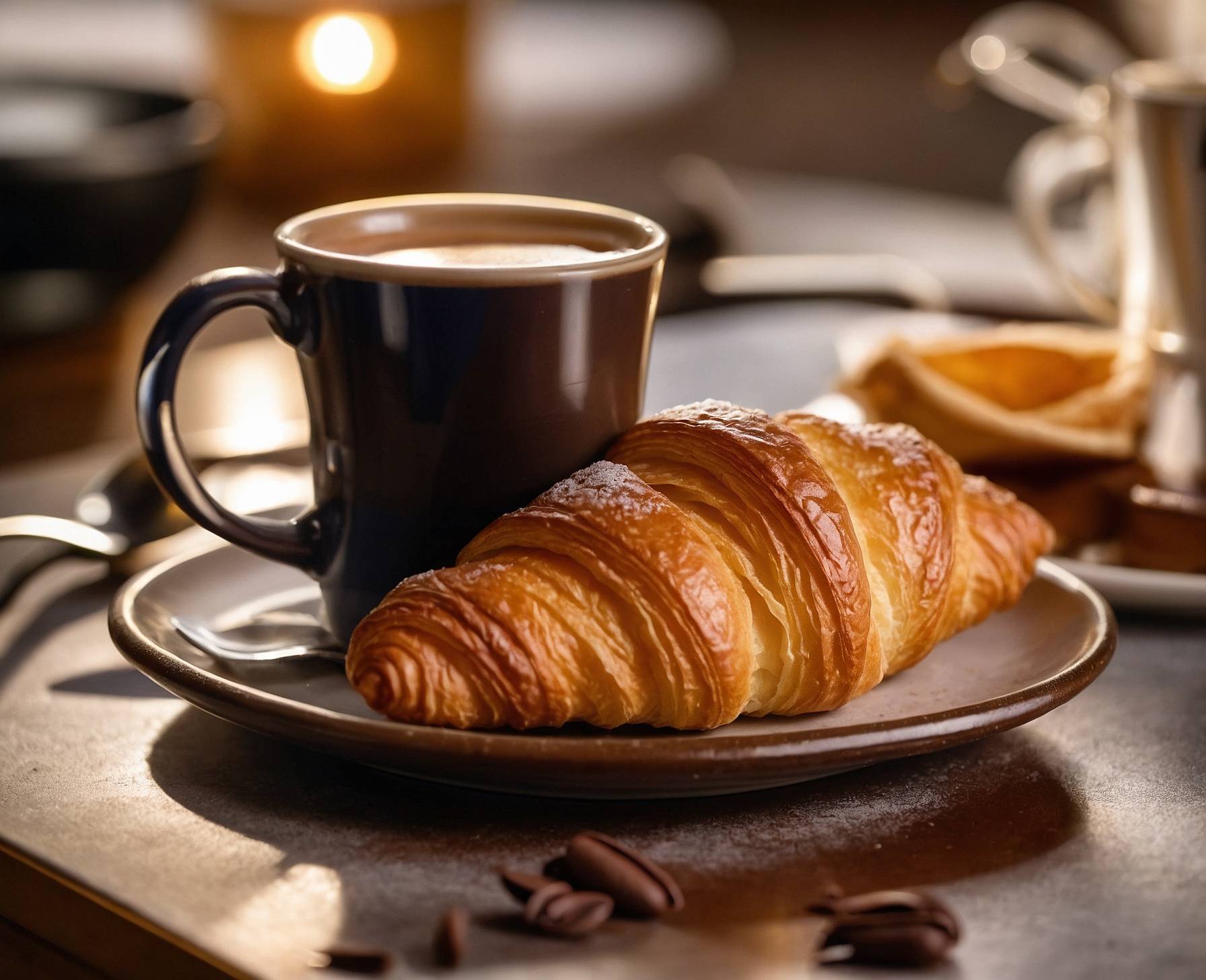 Croissant Clásico con Chocolate | Caffè Milano